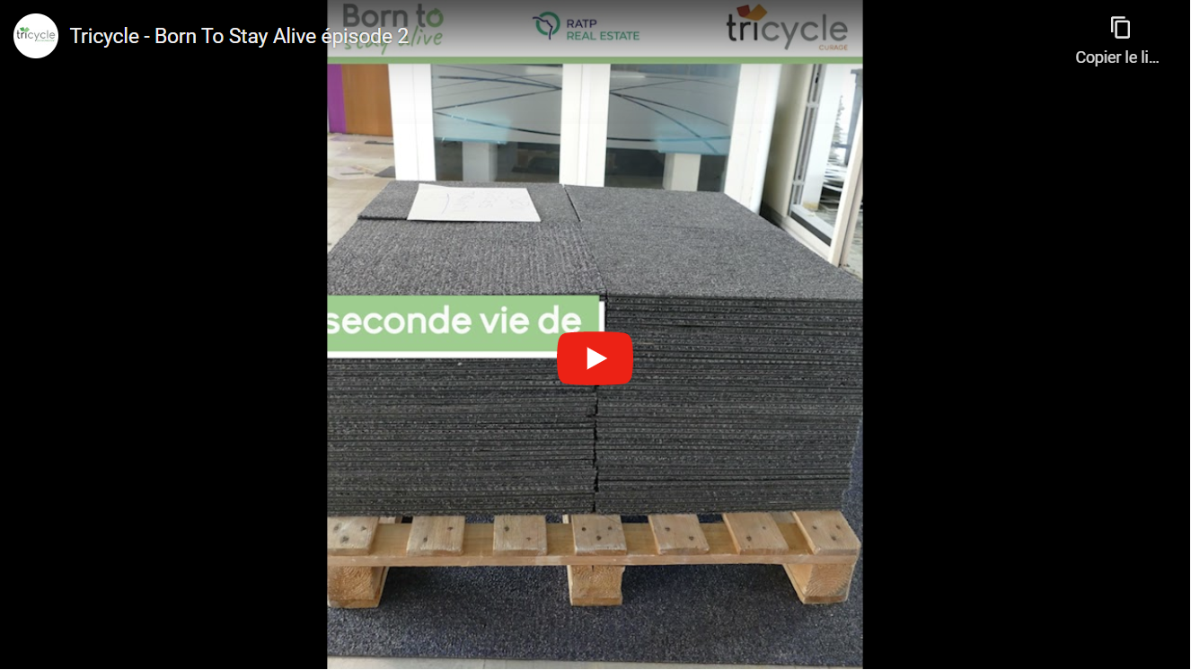 2 300 m² de moquette réemployée à la RATP ! - Bâticycle